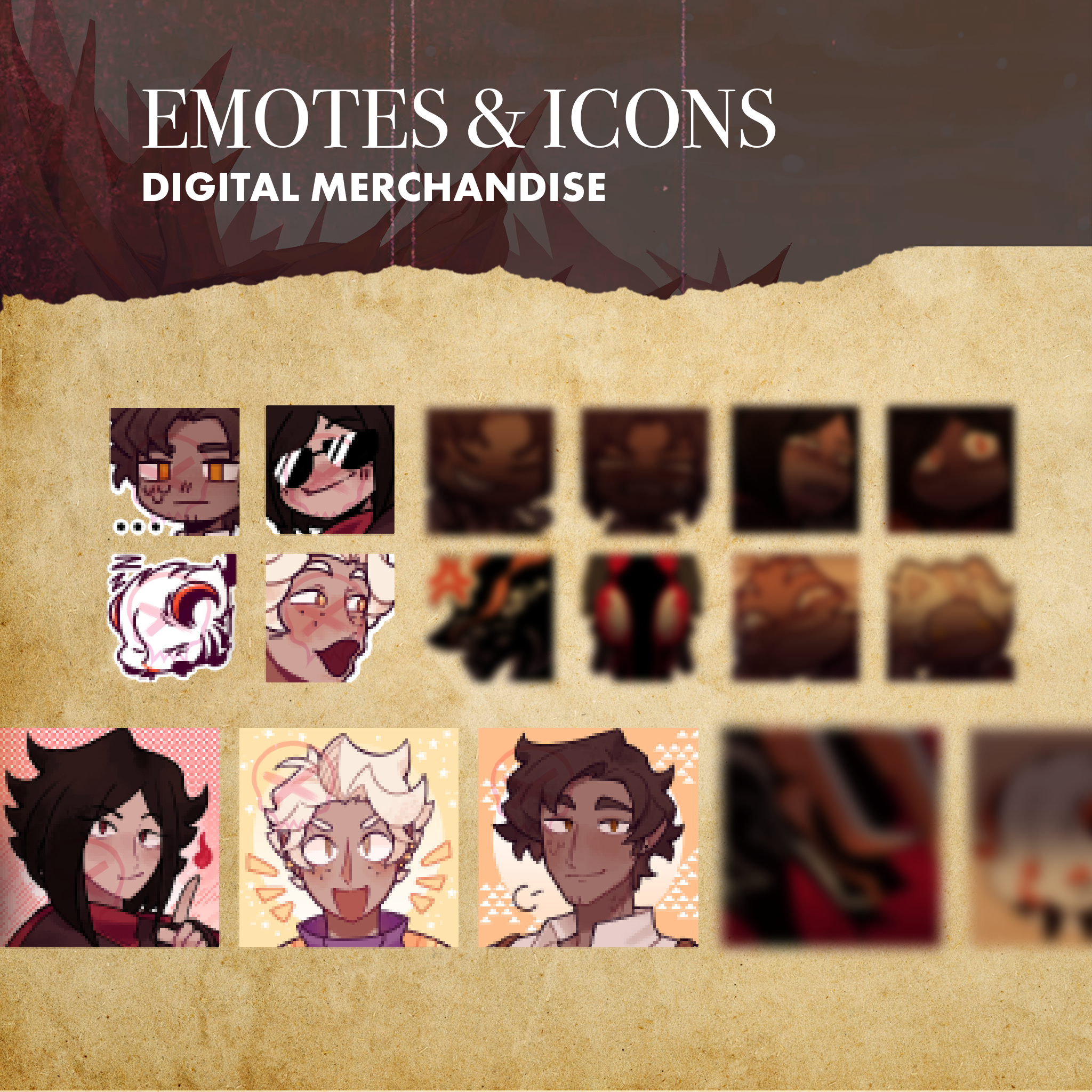 Emote & Icon pack – Studio Psycho