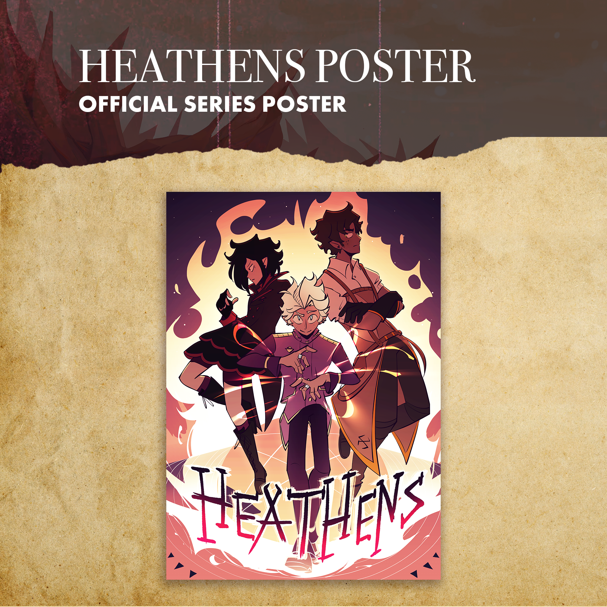 Official HEATHENS Poster – Studio Psycho